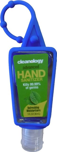 Cleanology Hand Sanitizer 1 oz. w/ Silicone Wrap | Health & Beauty ...