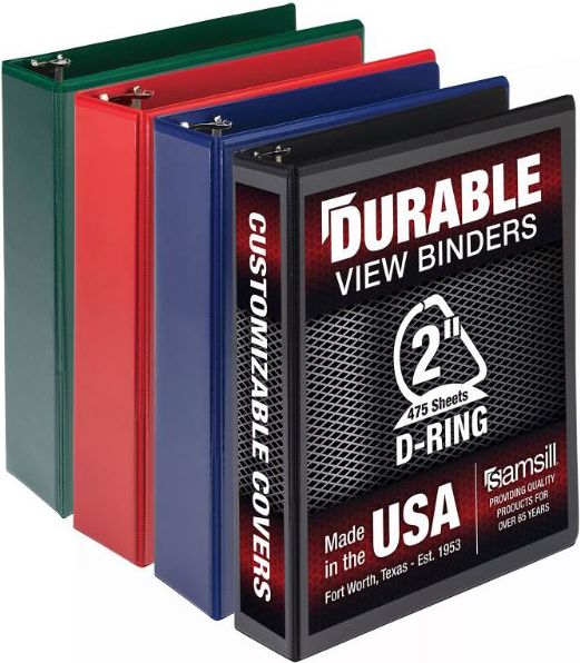 BINDER DRBLVIEW 2 FSHN ASST | Samsill | Maine Maritime Academy